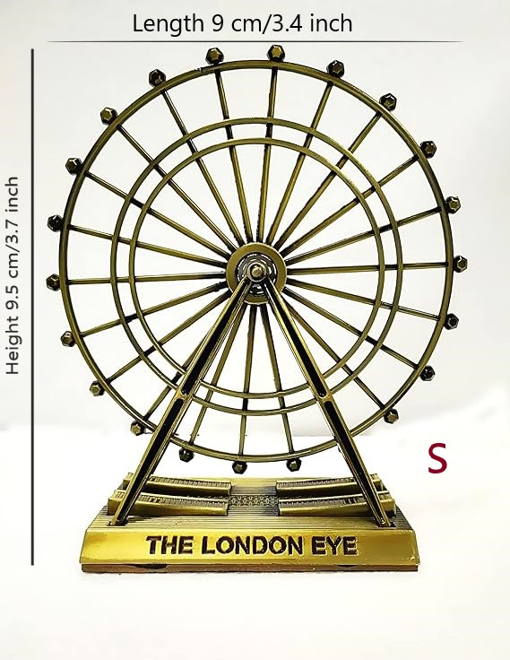 The London Eye Ferris Wheel Building Model Metal Bronze Showpiece ...