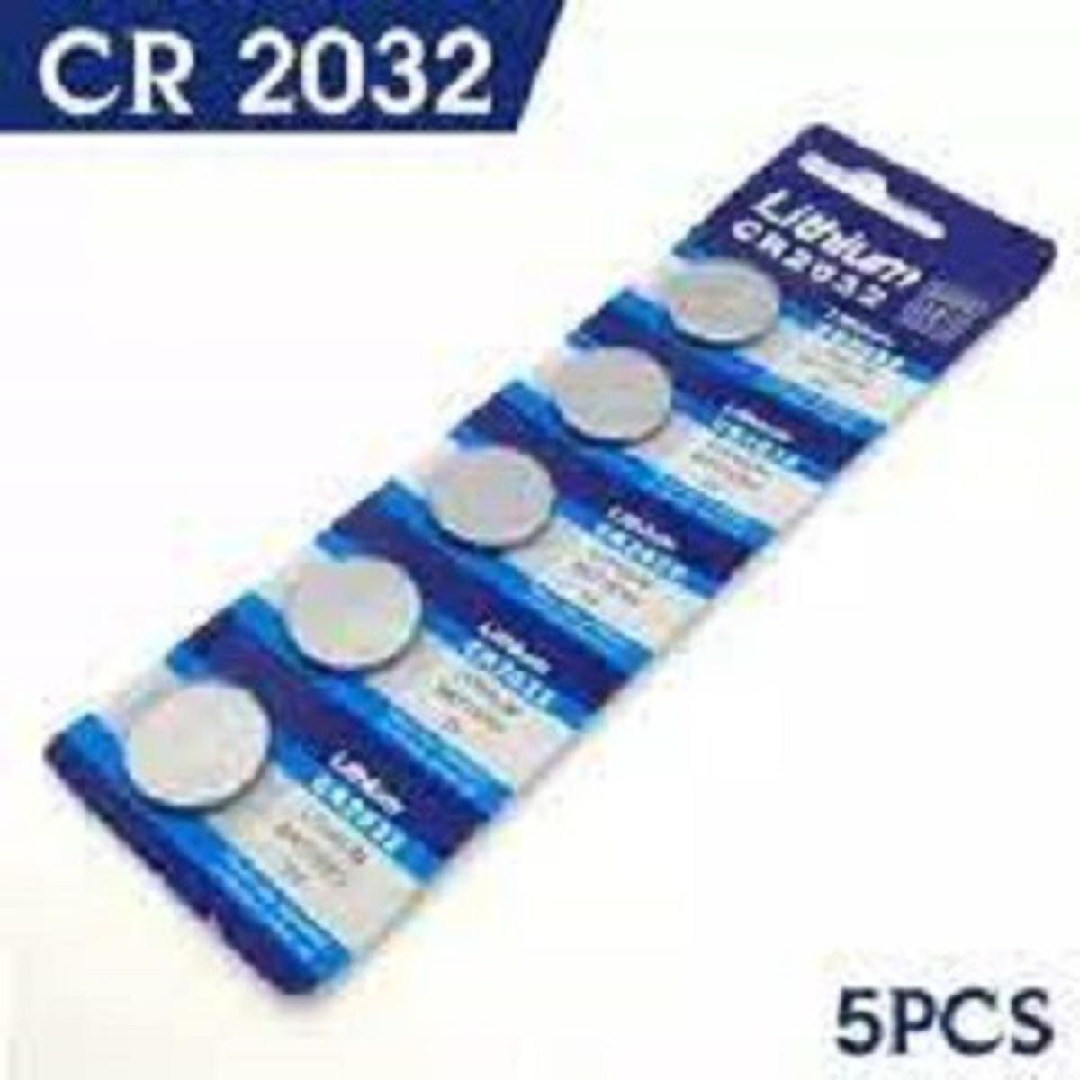 Lithium CR2032 Battery 5 Pcs | Daraz.com.bd