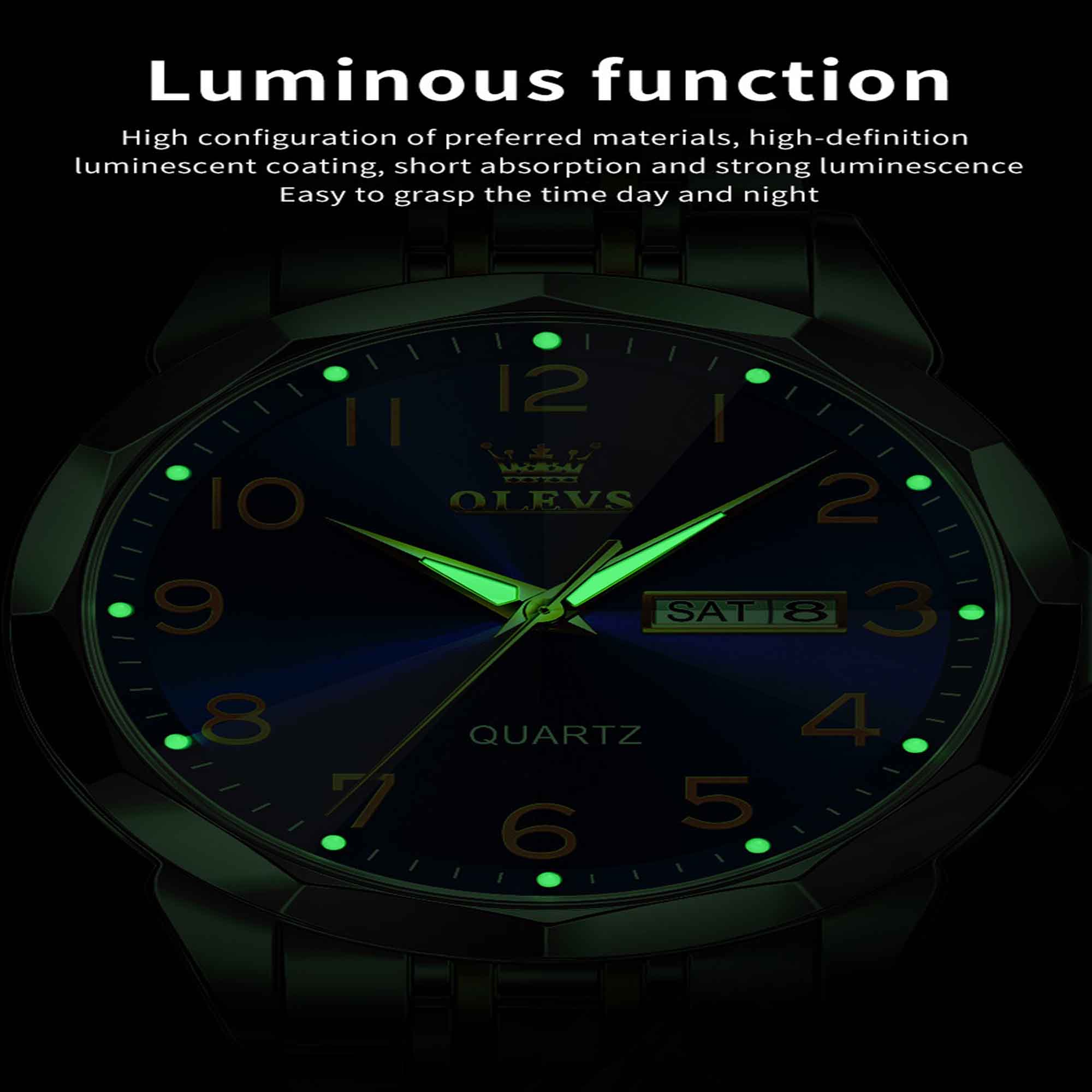 OLEVS (Model Number : 9970G) Luxury Fashion Quartz Watch for Men ...