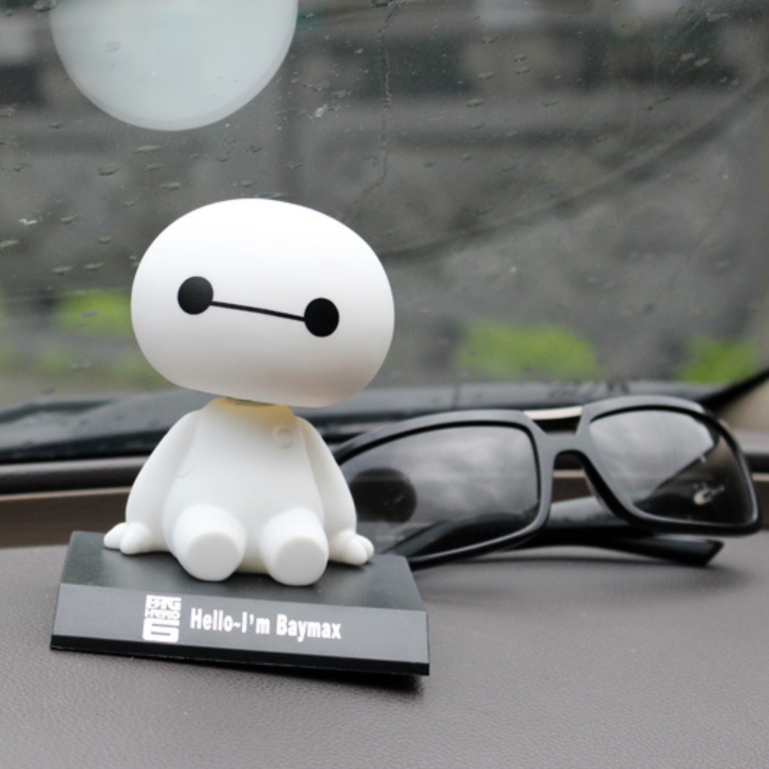 Baymax robot nodding head figure car ornaments car interior decoration ...