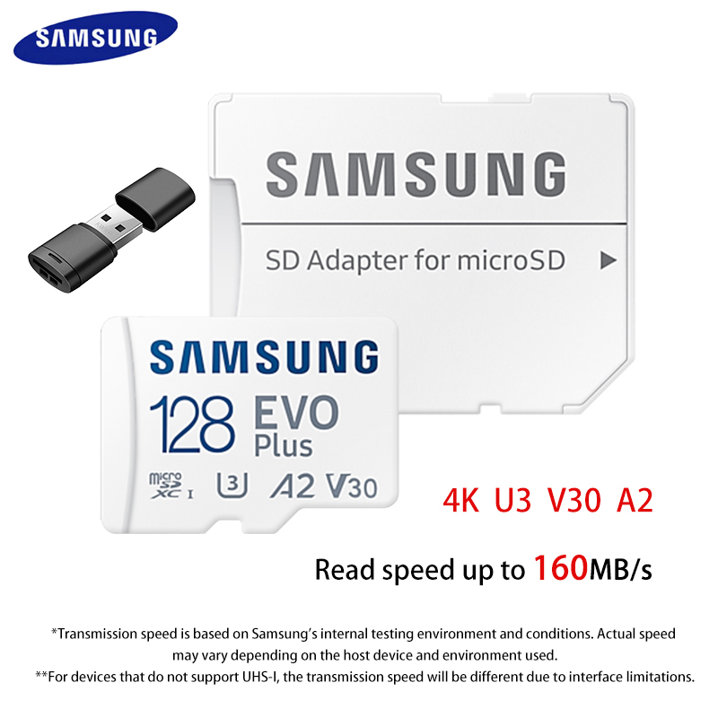 SAMSUNG EVO Plus Micro SD Cards 1TB 512GB U3 A2 Memory Card 256GB 128GB ...