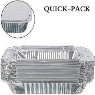 Aluminum Foil Box Food Pack 250 Ml Parcel Lunch Box 10 Pcs - Box ...