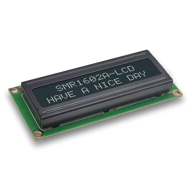 5V 162 1602 LCM Red Green White Orange Yellow on FSTN Negative Black Background 16x2 Character ...