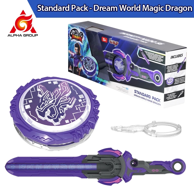 Infinity Nado 6 Standard Pack - Blazing War Bear Glowing Metal Spinning ...