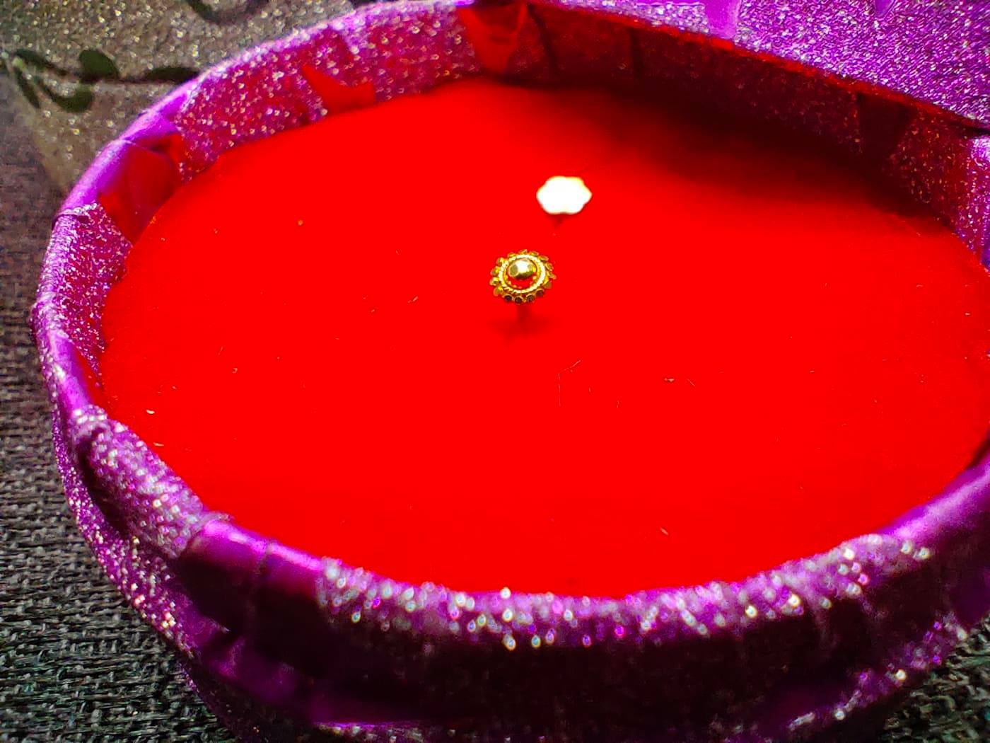 New Model Round Nose Pin 18-K Carat Nose Ring , Nose Pin For Women ...