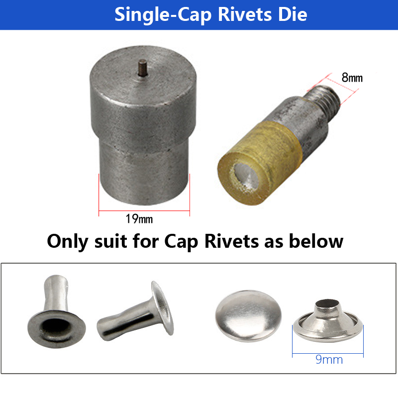 Metal Rivet Single Double Cap Rivets Install Mold For Hand Punch Press ...