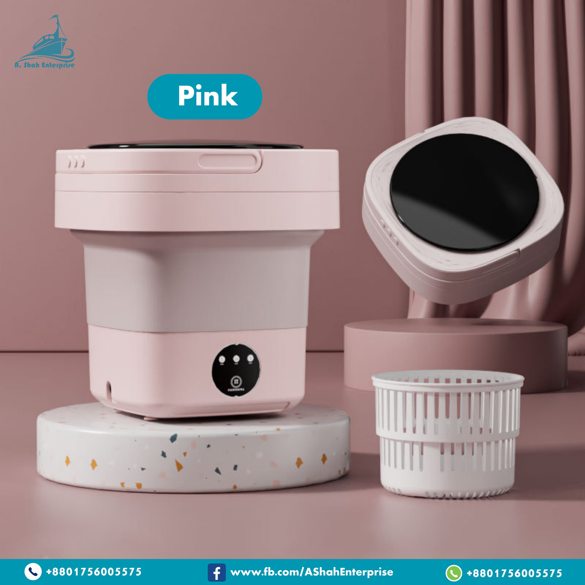 8L Foldable Portable Quick Cleaning Quick Dehydration Mini Washing ...