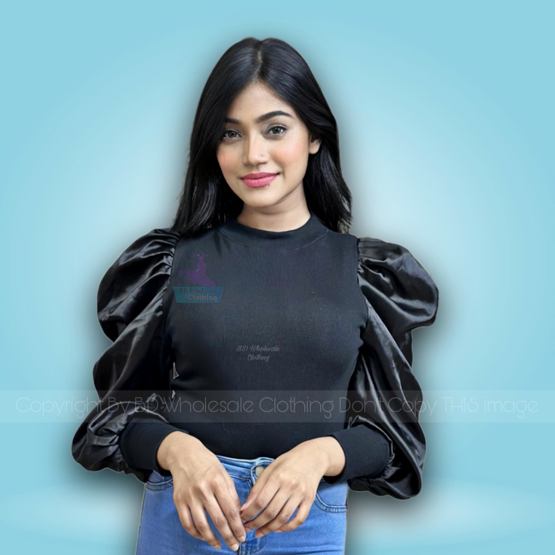 Satin Silk - Full Sleeve Full Body Crop tops - New Edition Blouse ...