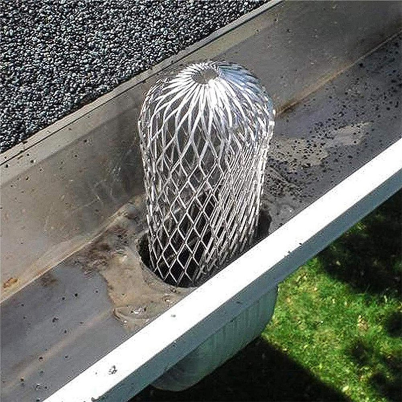8 Piece Gutter Downspout Guard Gutter Downpipe Leaf Screen Covers Keeps ...