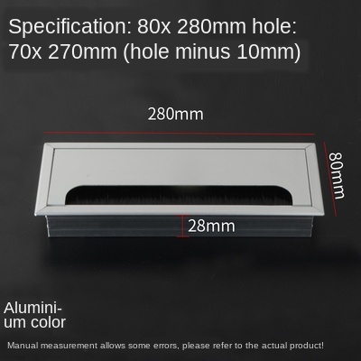 Aluminum Alloy Table Line Hole Cover Desk Outlet Desktop Hole Wire ...