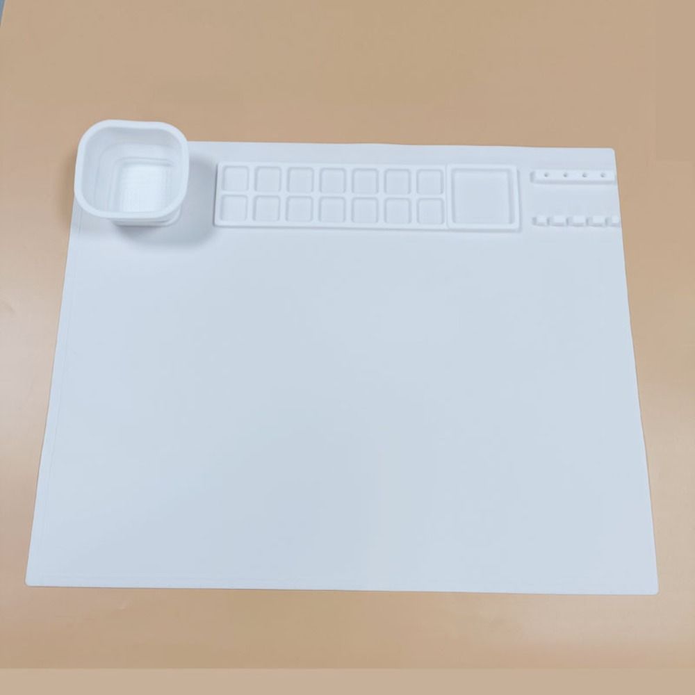Silicone Silicone Craft Mat Durable Fast Drying 14 Grids Oil Painting ...