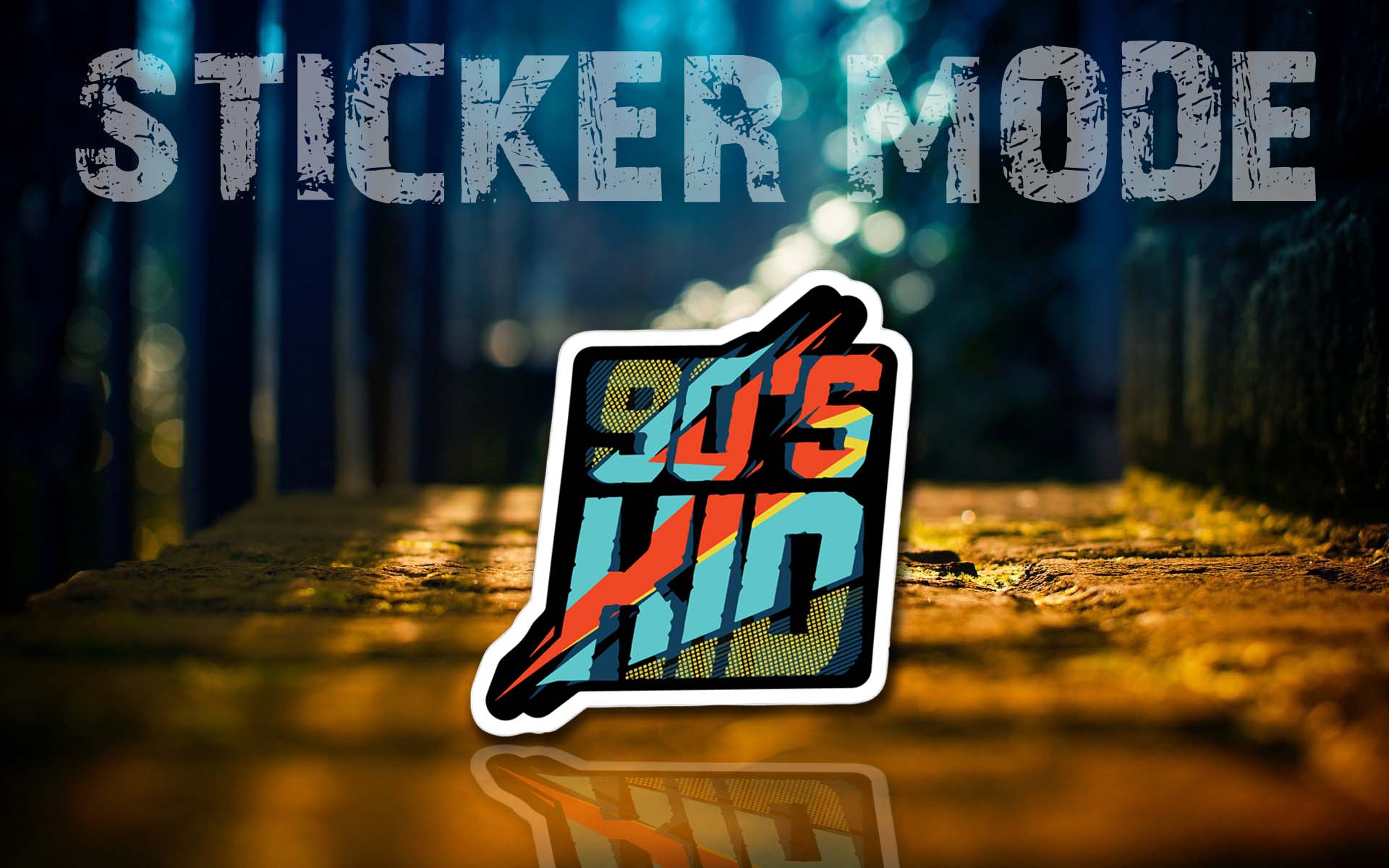 Sticker For Bike | 90's Kid | Best Quality ( Sticker_Mode ) | Daraz.com.bd