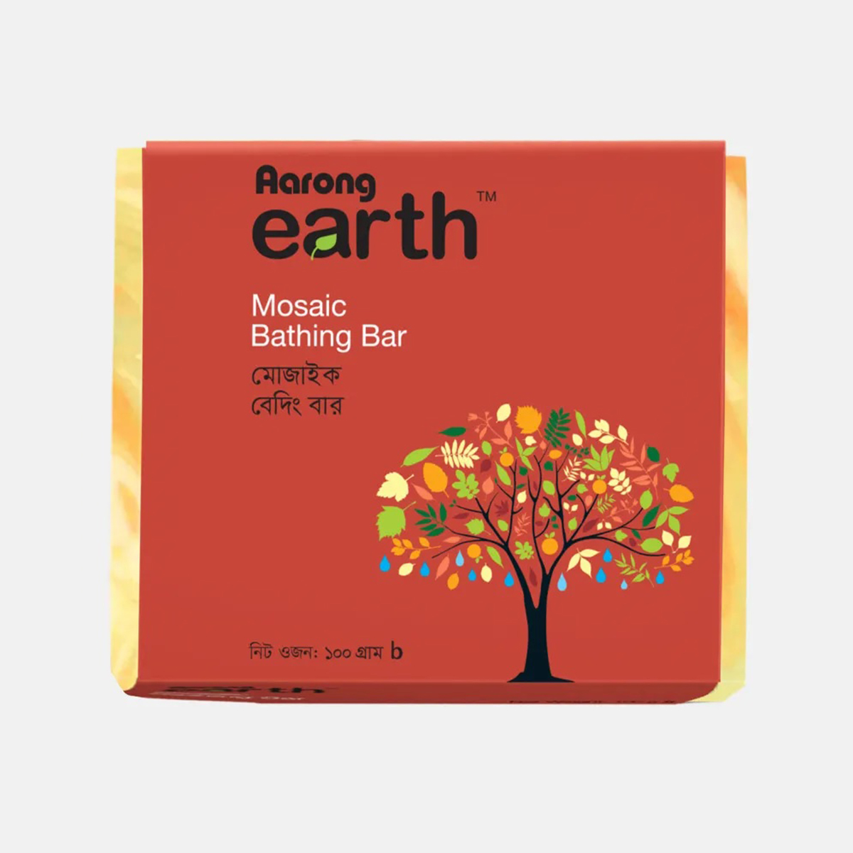Aarong Earth Mosaic Bathing Bar - Red 100 gm | Daraz.com.bd