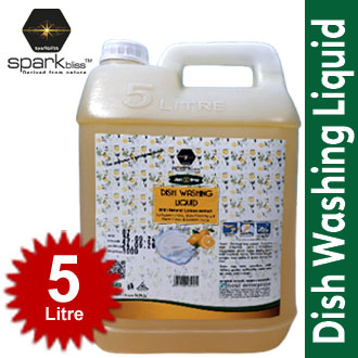 Spark bliss Dish Wash Liquid Lemon Yellow 5Ltr