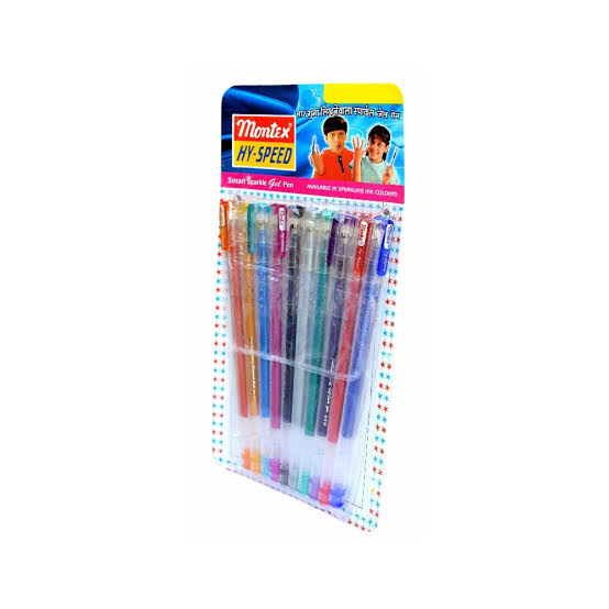 Montex Hi-Speed Glitter Pen (10 Colors)