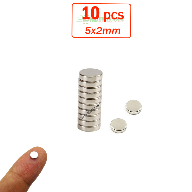 10 pcs x Round 5x2mm/3x2mm Neodymium Magnet Disk N35 NdFeB Rare Earth ...