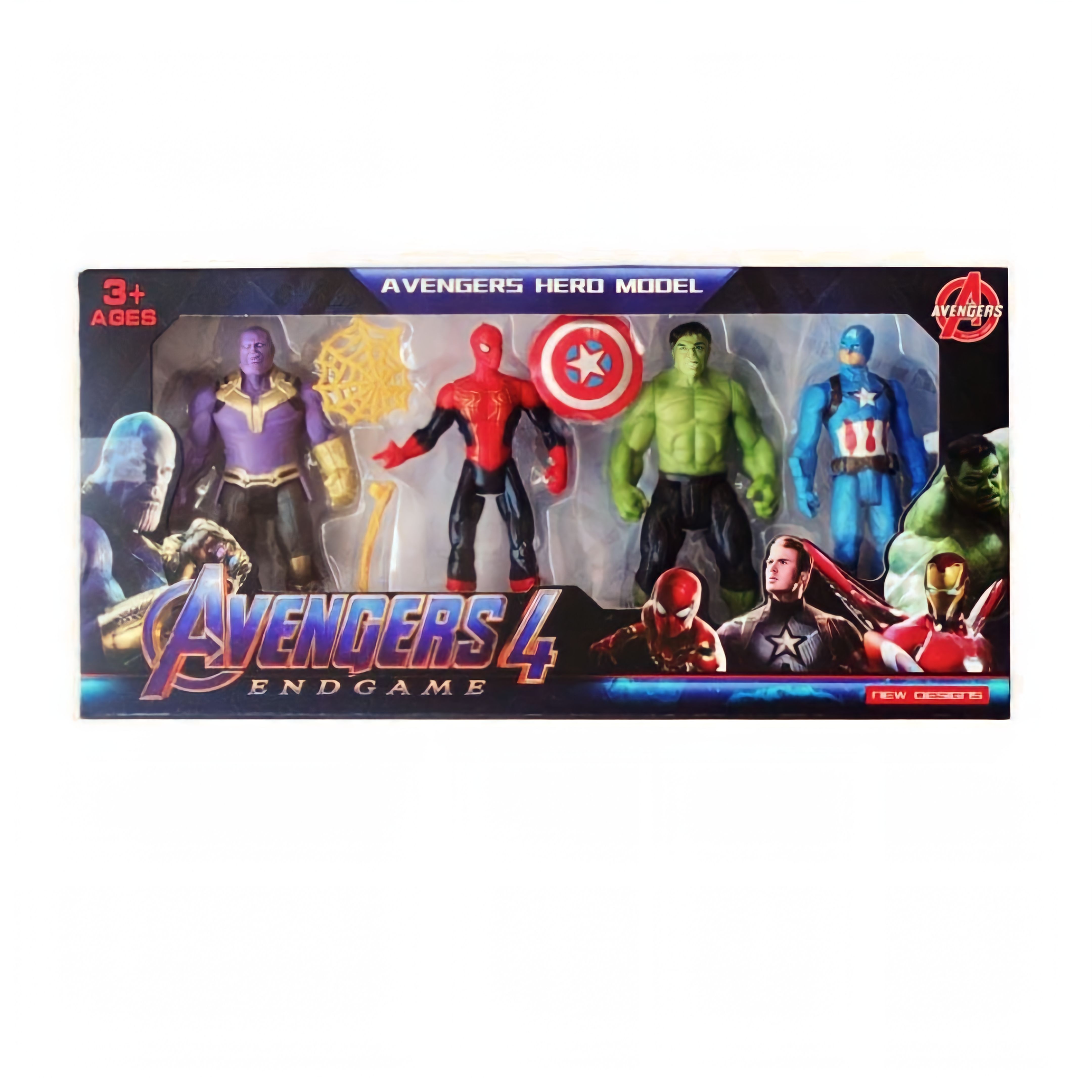 4 Pcs Avengers End Game Series Toy Set For kids & Avengers Fan