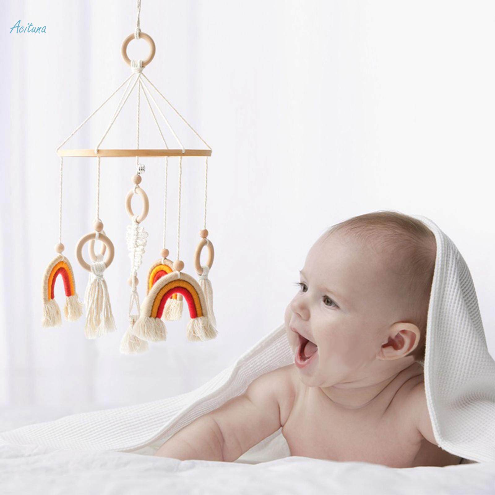 Baby Crib Mobile Macrame Cot Mobile for Babies for Play Room Infant ...