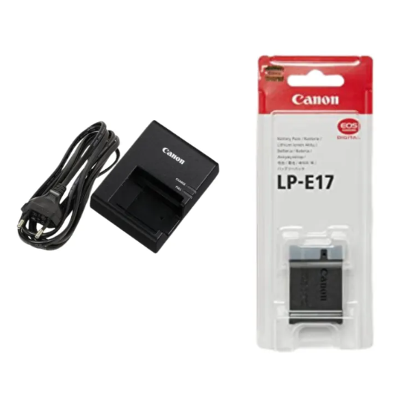 Combo Canon LP-E17 Battery & Charger With Free Power Cable Combo Pack ...
