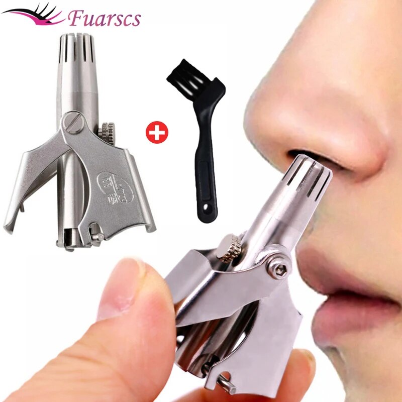Men's Nose Hair Trimmer Stainless Steel Manual Trimmer Suitable For ...