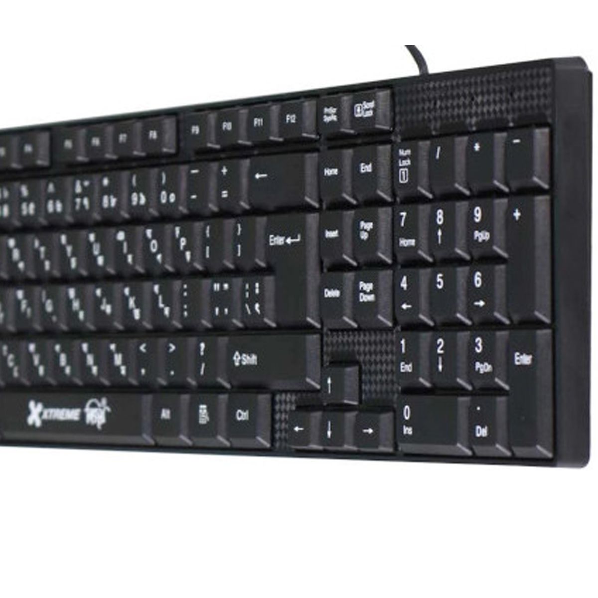 Xtreme Kb-6109 Standard Usb Wired Keyboard & Logi-Tech Mouse Combo