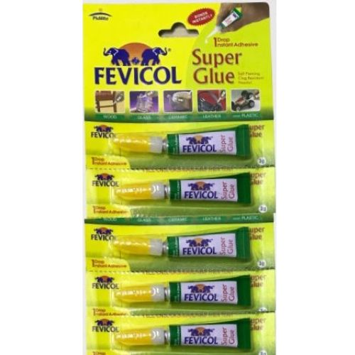 Fevicol Super Glue Vertical Pack 3 gm ( 5 Piece ) | Daraz.com.bd
