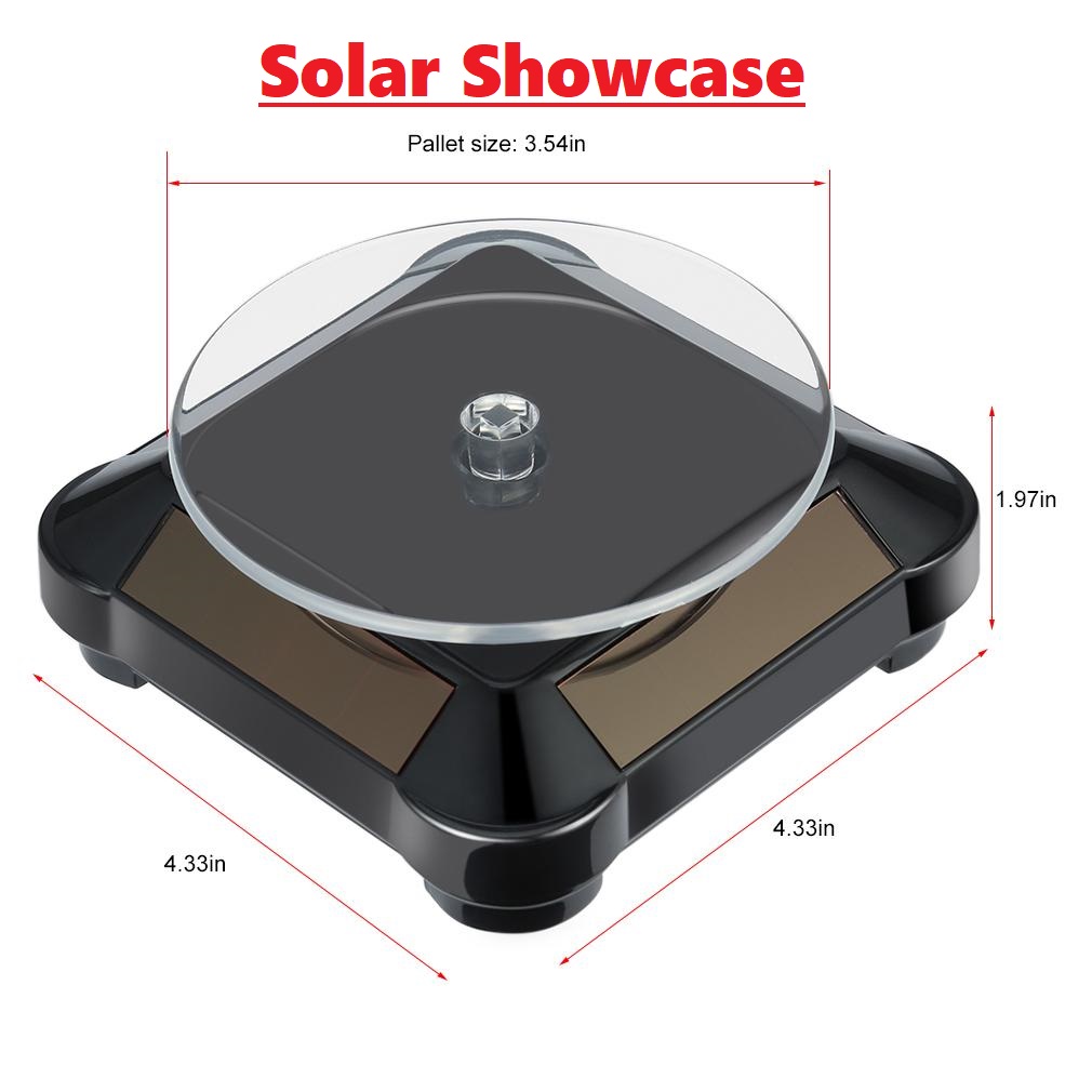 Solar Showcase-JD Weight Limit Max 500g Solar Display Stand 360 ...