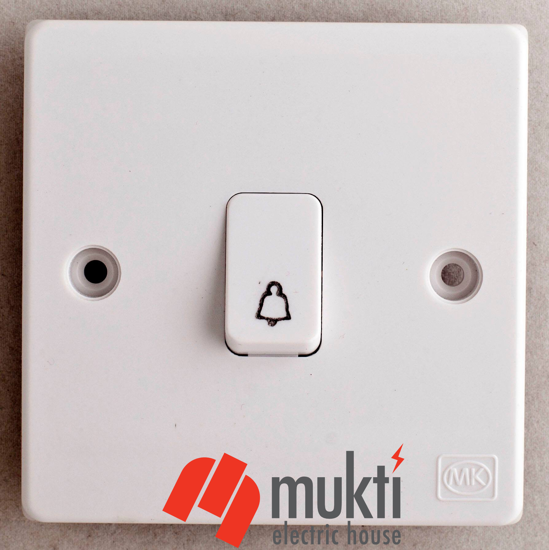 MK Made in Singapore LOGIC SLIMLINE 10A Bell Push Modular Calling ...