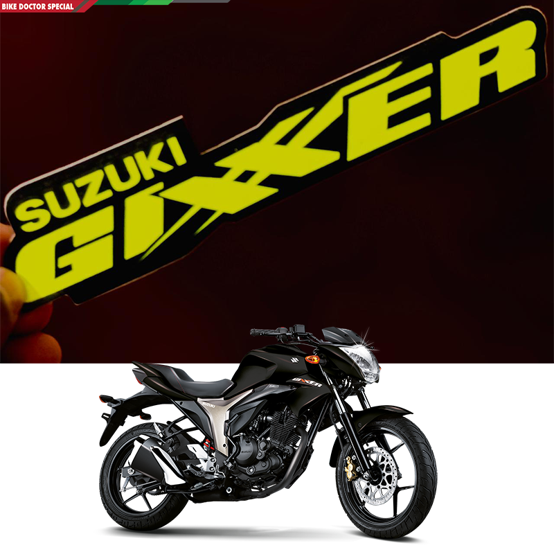 Suzuki Gixxer and SF Logo Branded Self Adhesive Waterproof Sticker 1 ...