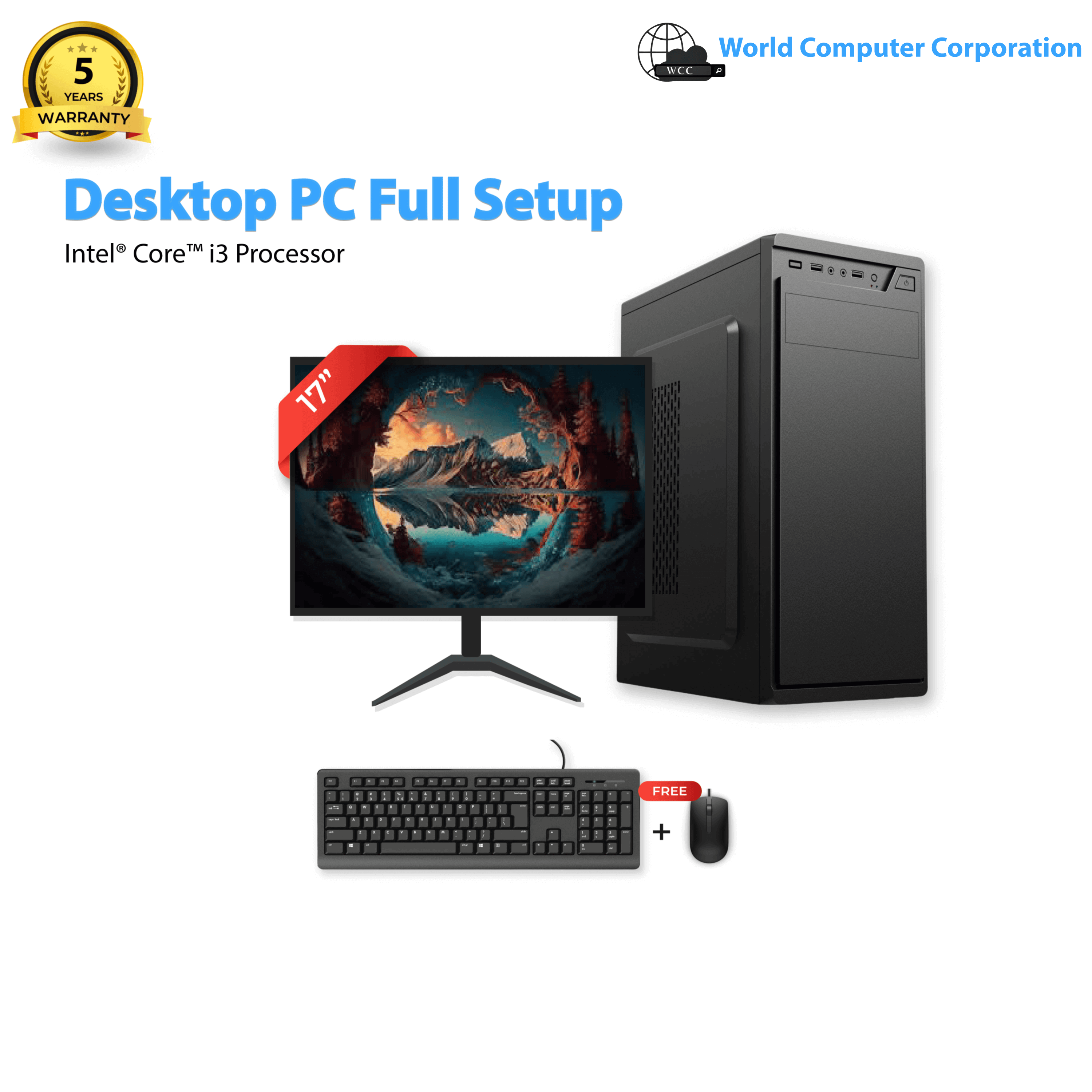 Intel Core i3 Desktop Computer Full Setup | Customizable 4-8GB RAM ...