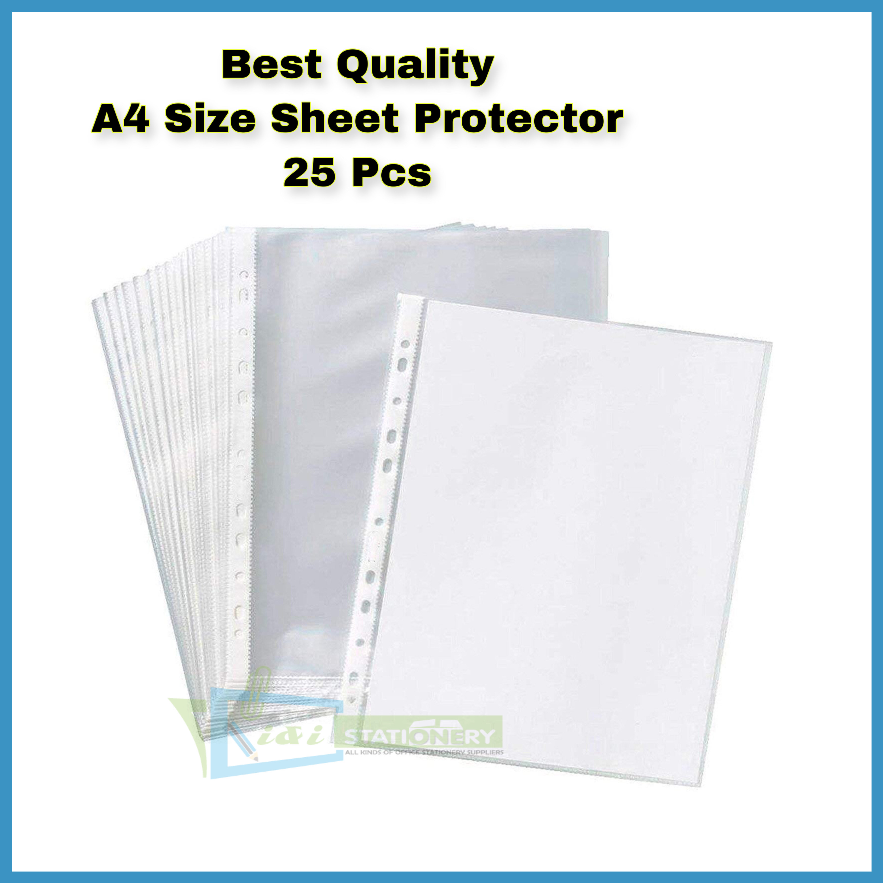 Sheet Protector A4 Size Transparent 25 pcs | Daraz.com.bd