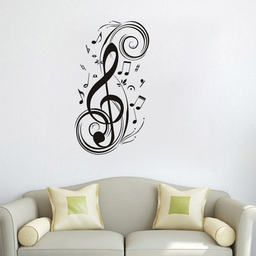 Removable Music Notes PVC Wall Sticker | Daraz.com.bd