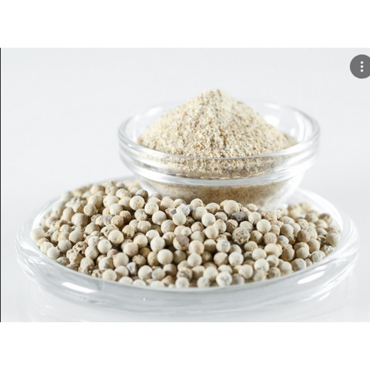 Ground white pepper isolated in white. 25g | Daraz.com.bd