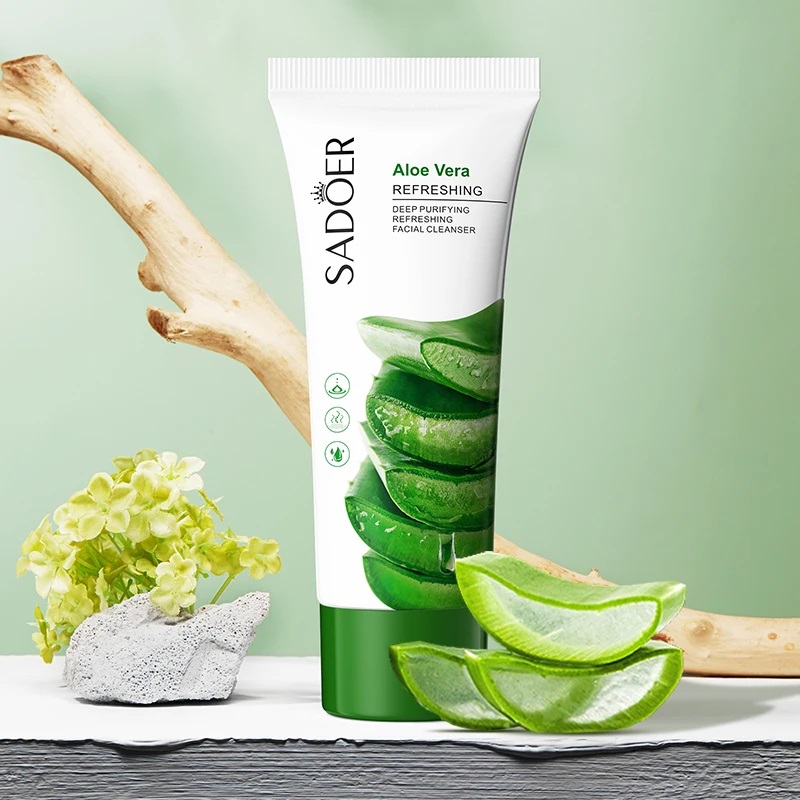 SADOER Deep Purifying Aloe Vera Moisturizing Refreshing Facial Cleanser 100 gm | Daraz.com.bd