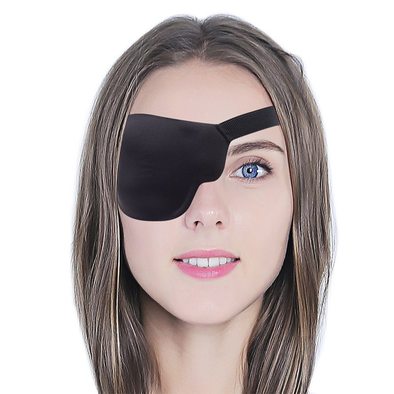 Pirate Eye Patch Unisex Black Single Eye Patch Eyepatch One Eye Concave ...