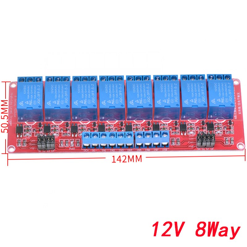 1 2 4 6 8 Channel 5V 12V 24V Relay Module Board Shield with Optocoupler ...