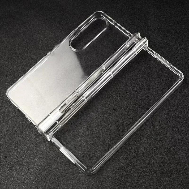 Phone Case For Samsung Galaxy Z Fold 5 4 3 5G With Pen Slot Holder For ...