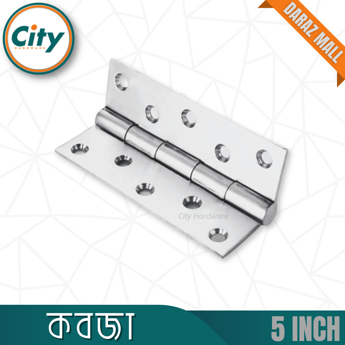 4 Pis Door Hinge 5 Inch 3mm Hinge Stainless Steel Hinge With SS Screw ...