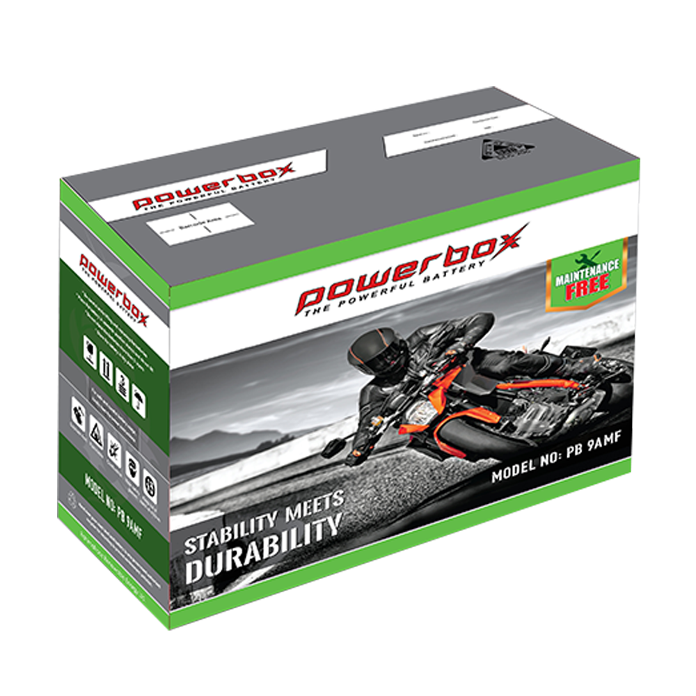 Power box -Motorcycle Battery - PB 9AMC | Daraz.com.bd