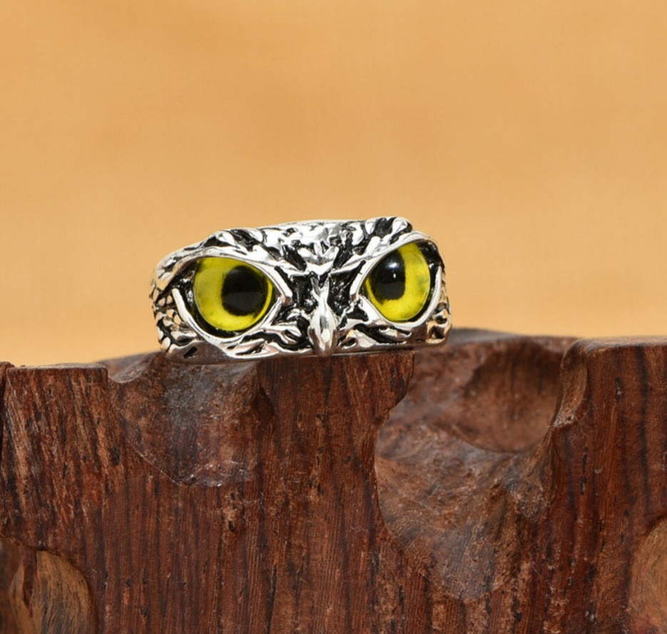 Eye Finger Ring- Owl Fashion Finger Ring For Men | Daraz.com.bd