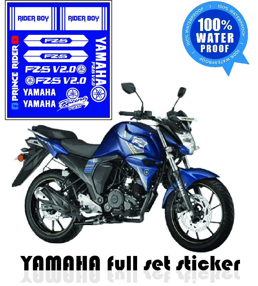 YAMAHA bike all sticker | bike modify sticker | YAMAHA FZS V2 sticker ...