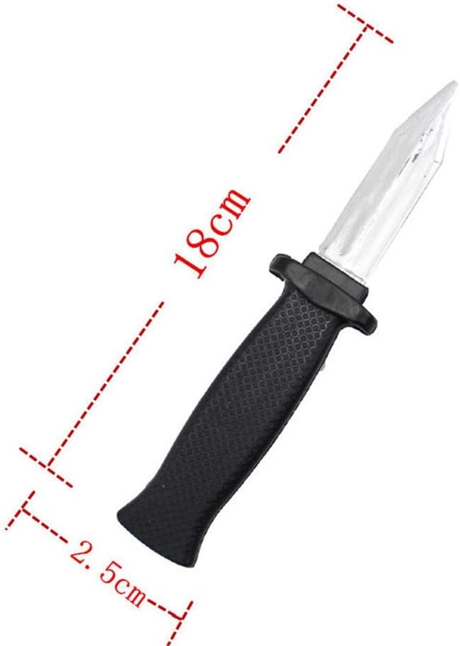 Plastic Retractable Knife Magic Toy Joke Trick Toy Halloween Props Fake ...