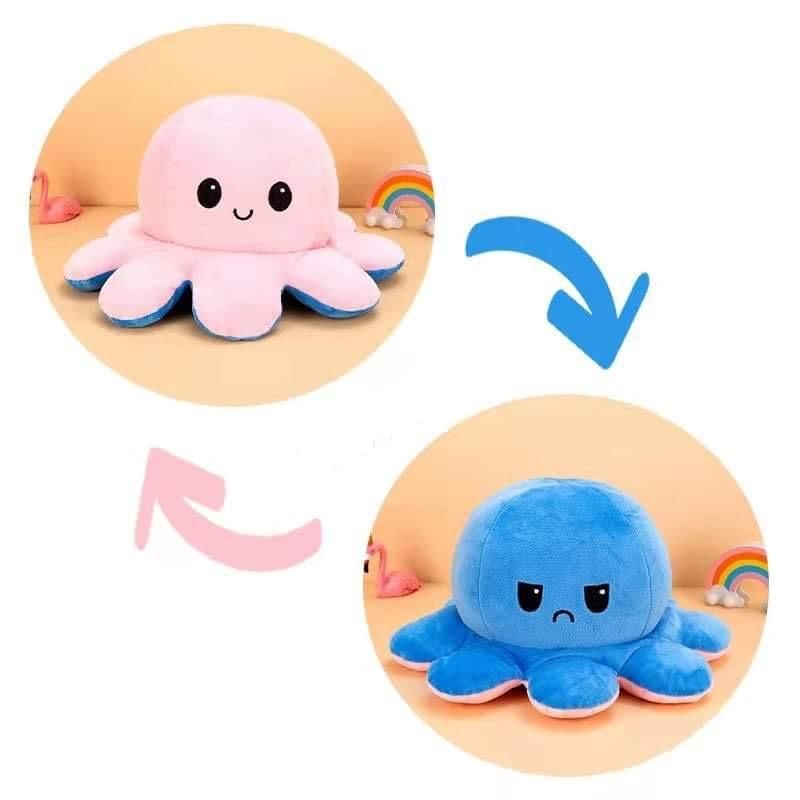 Stuffed Toys Flip Toy Plush Doll Reversible Flip Octopus Toys Double ...