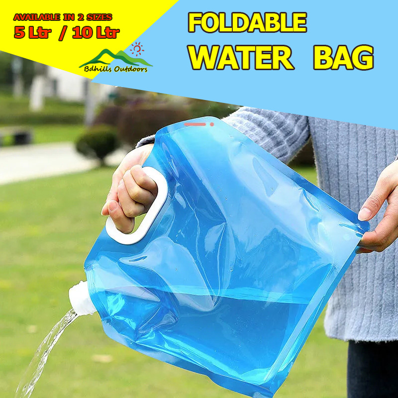 10L / 5L Foldable Water Bag with faucet for Camping and Outdoors ...