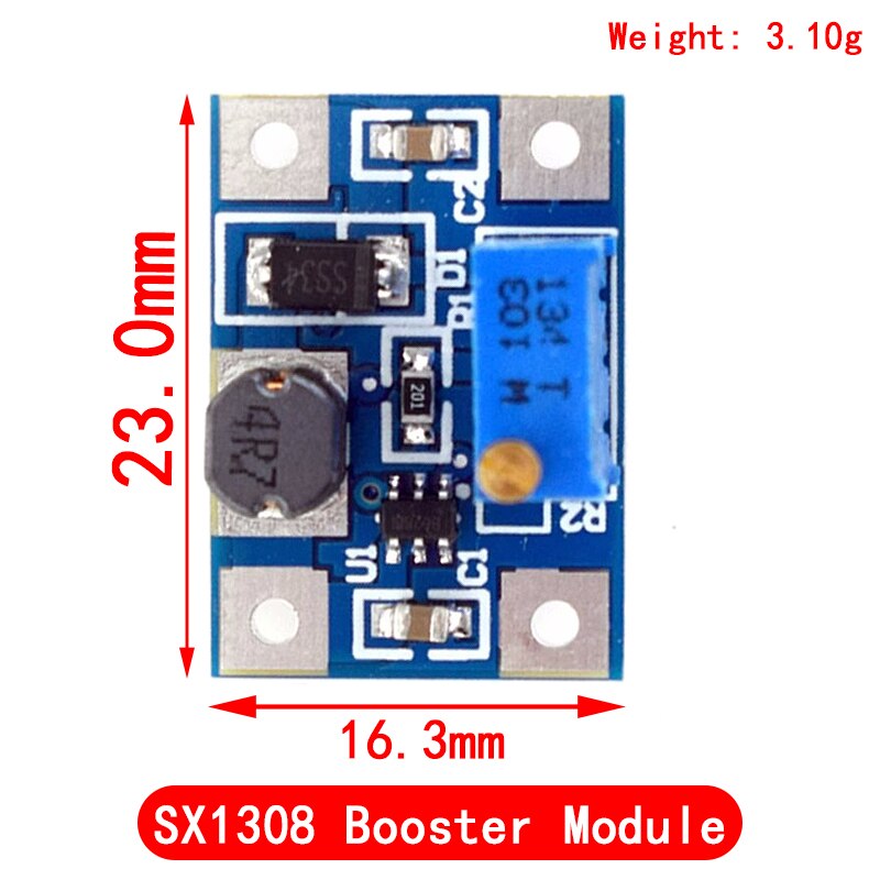5PCS MT3608 DC-DC Step Up Converter Booster Power Module Boost Step-up Board MAX output 28V 2A ...
