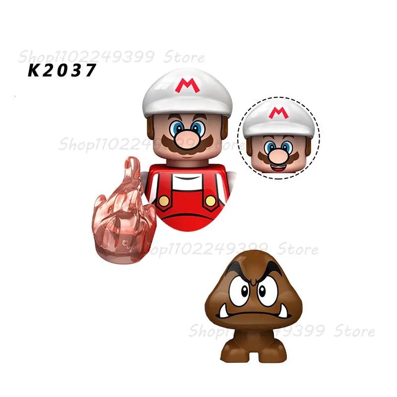 WM6103 KDL815 Super Mario Blocks Anime Cartoon Luigi Yoshi Wario Mini ...