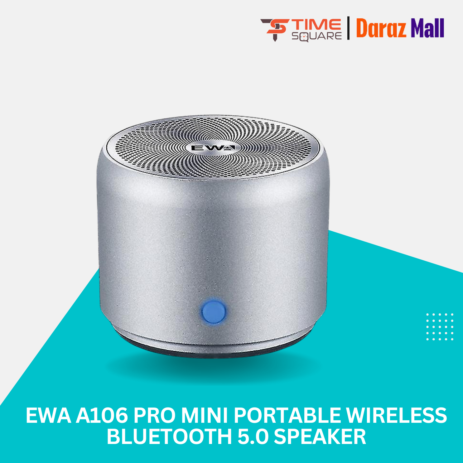 EWA A106 Pro Mini Wireless Bluetooth 5.0 Speaker Custom Bass Radiator IPX7 Waterproof Metal ...