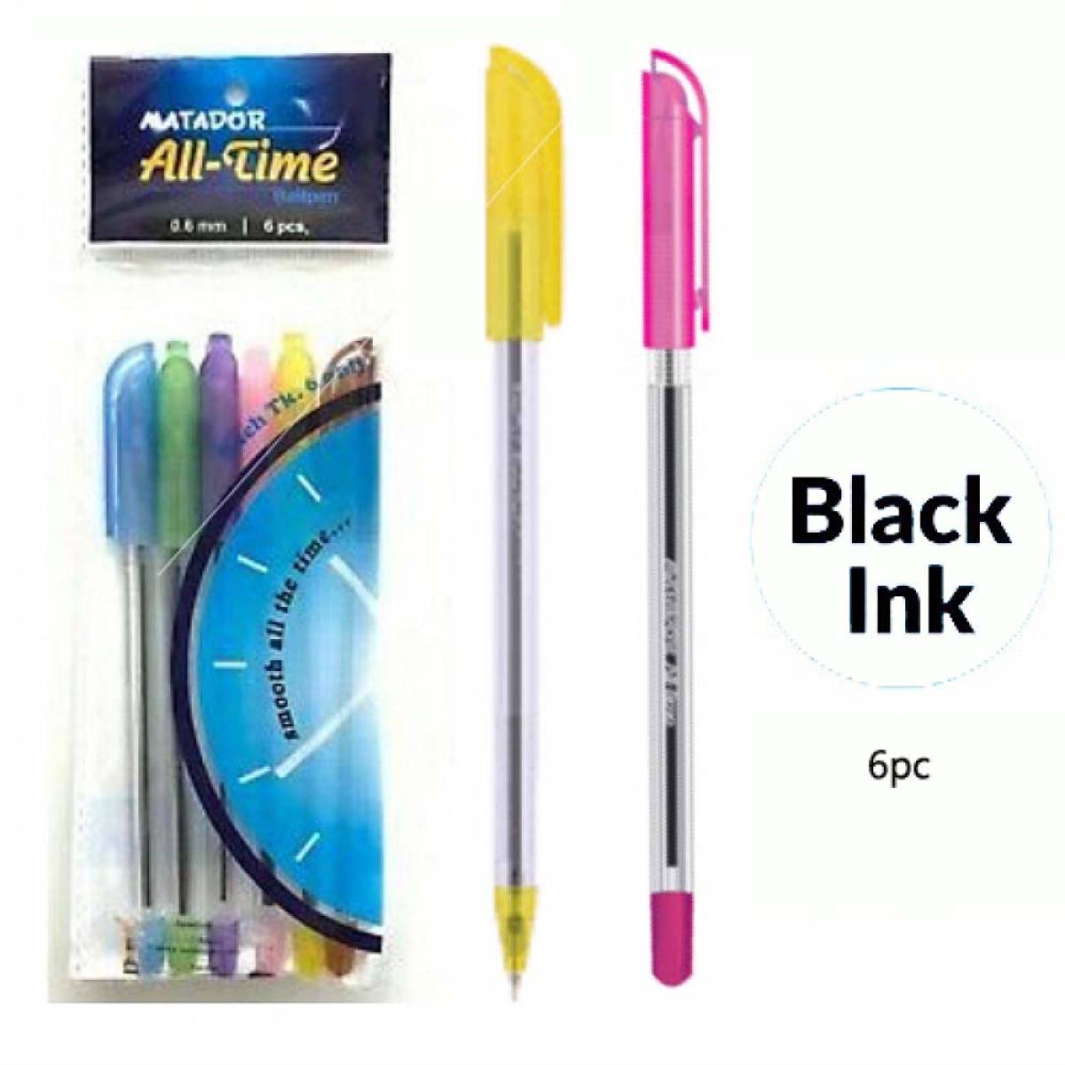 Matador All Time Ball Pen - 6pc | Daraz.com.bd