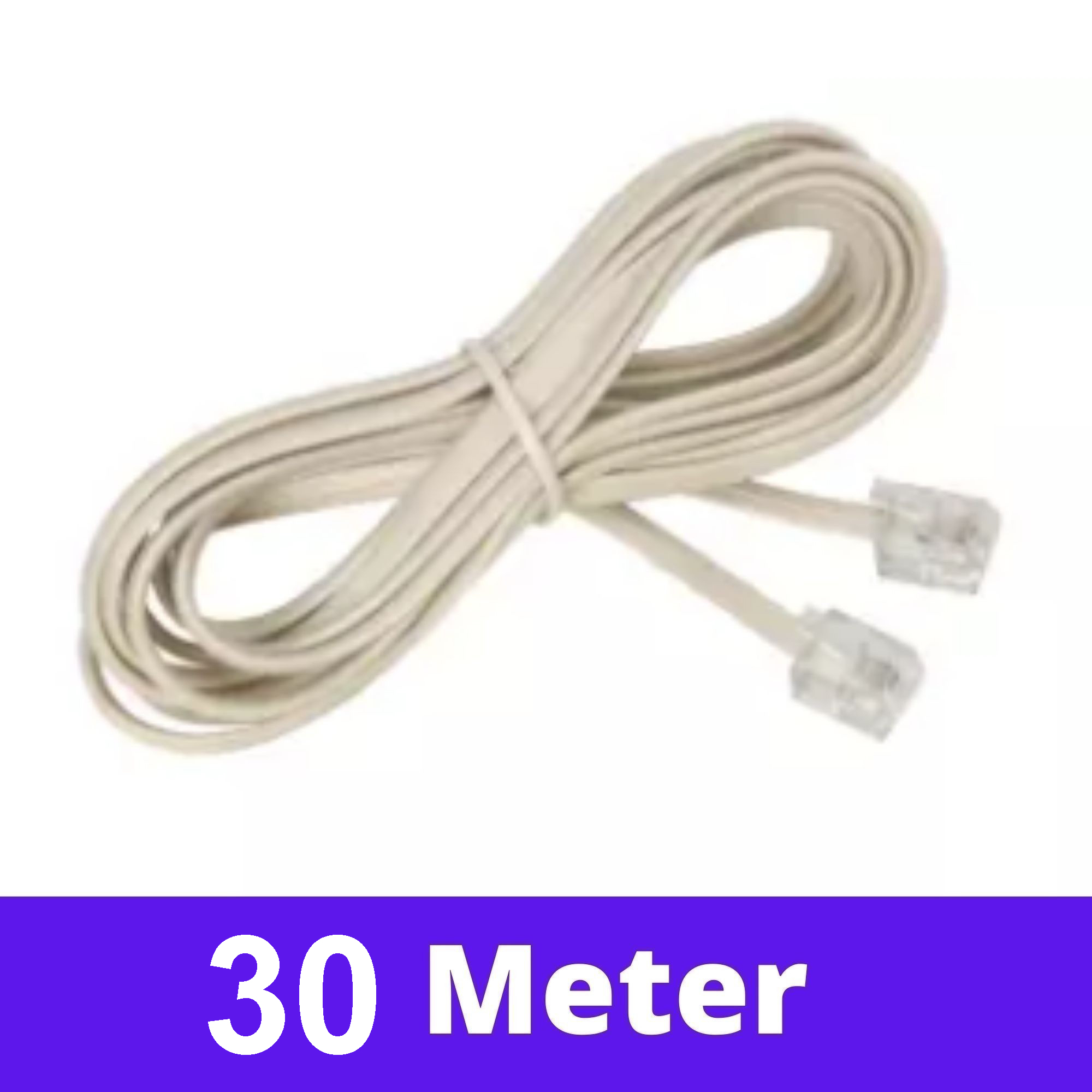 Telephone Intercom PBX Ready RJ11 Extension Cable 3 to 100 Meter ...