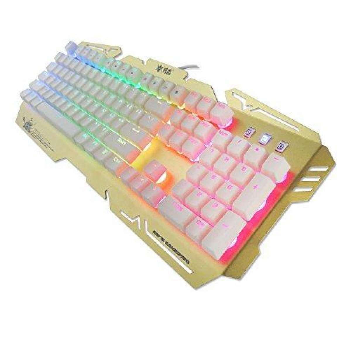 T8 LED Rainbow Color Backlight Gaming Game USB Wired Keyboard | Daraz ...